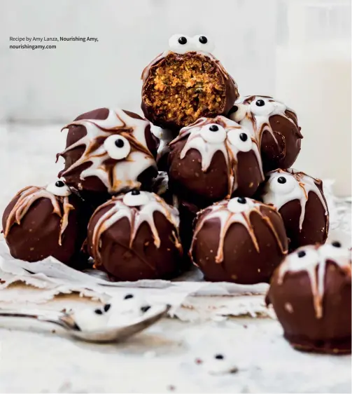 Pumpkin & Oat Spider Truffles - PressReader