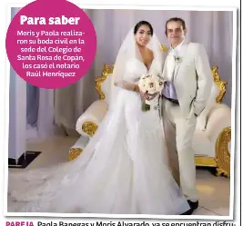 Moris y Paola se unen en sagrado matrimonio - PressReader
