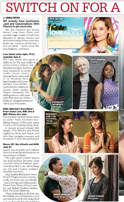 SWITCH ON FOR A SEASON OF ROMANCE & DRAMA Summer of TV love - PressReader