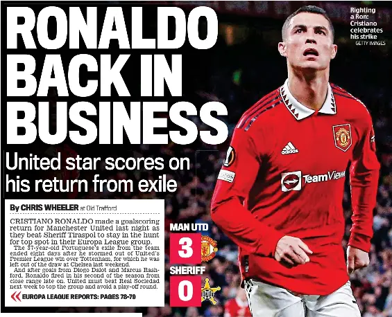 RONALDO BACK IN BUSINESS - PressReader