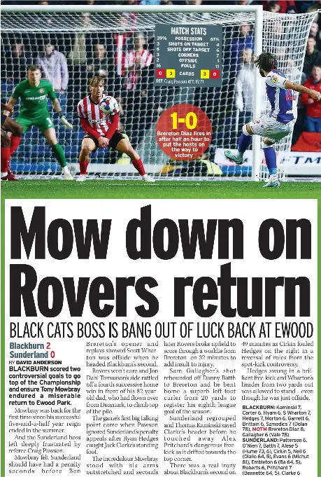 Mow down on Rovers return - PressReader