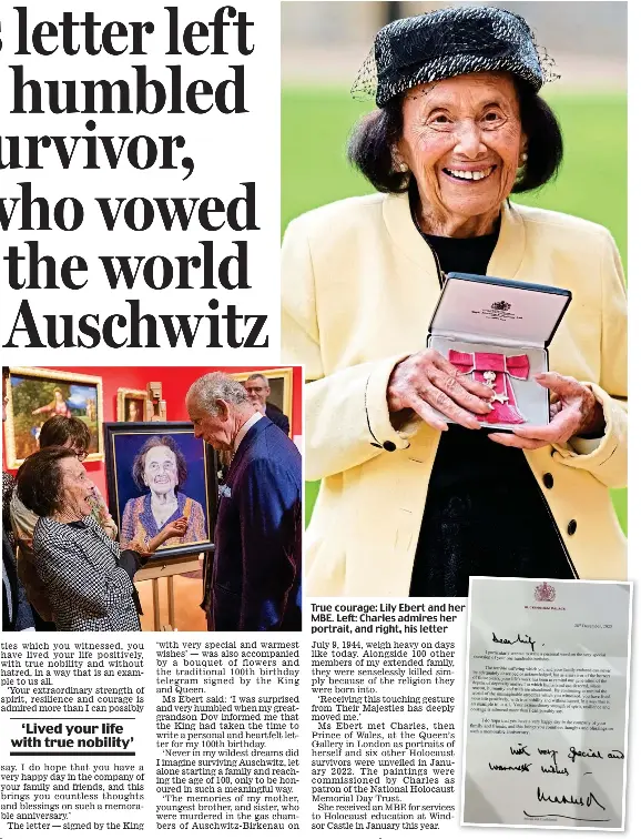 King’s letter left me so humbled says survivor, 100, who vowed to tell ...