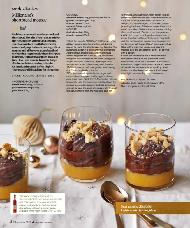 Millionair­e’s shortbread mousse - PressReader