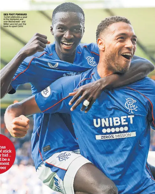 I’m praying big Dessers shows up for Gers so I won’t have to hear the Ronny roar again - PressReader