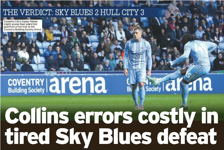 Collins errors costly in tired Sky Blues defeat - PressReader