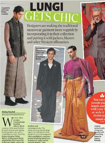 LUNGI GETS CHIC - PressReader