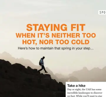 STAYING FIT WHEN IT’S NEITHER TOO HOT, NOR TOO COLD - PressReader