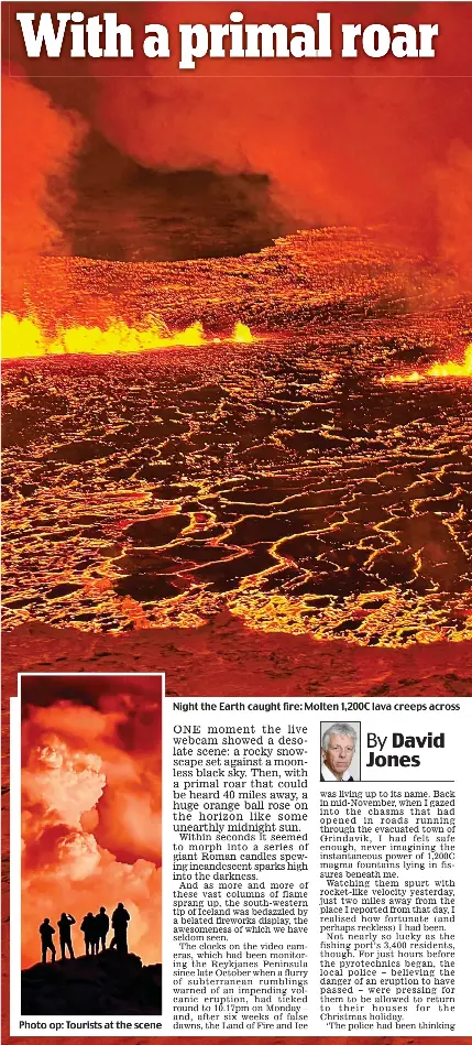 With a primal roar of power, Iceland volcano explodes - PressReader