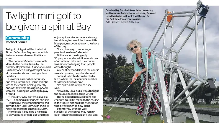 Twilight mini golf to be given a spin at Bay - PressReader