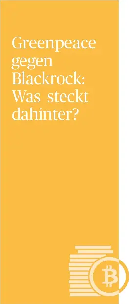 Greenpeace gegen Blackrock: Was steckt dahinter? - PressReader
