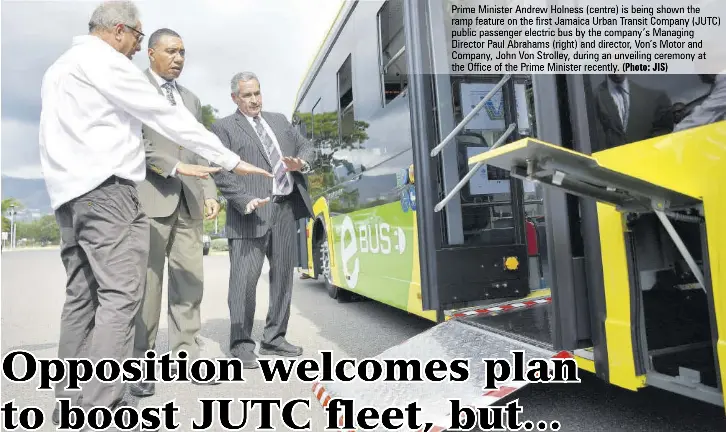 Opposition welcomes plan to boost JUTC fleet, but... - PressReader