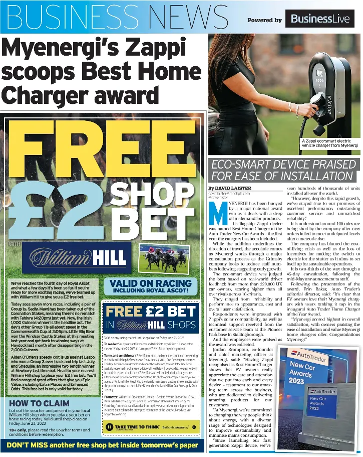 Myenergi’s Zappi scoops Best Home Charger award - PressReader