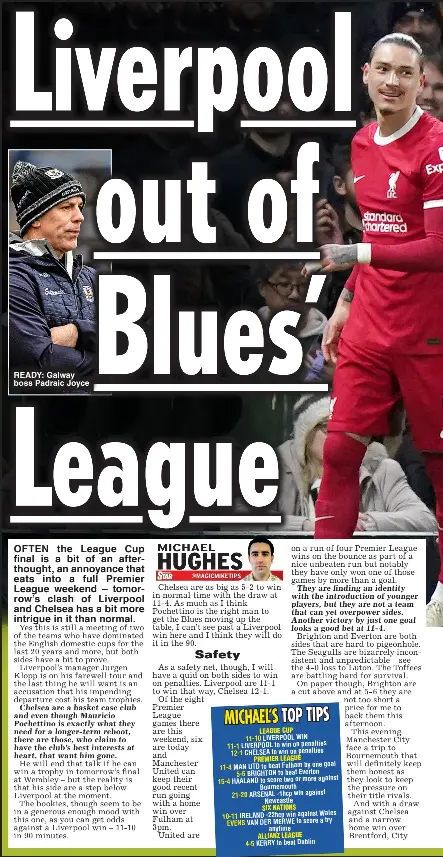 LIVERPOOL OUT OF BLUES’ LEAGUE - PressReader
