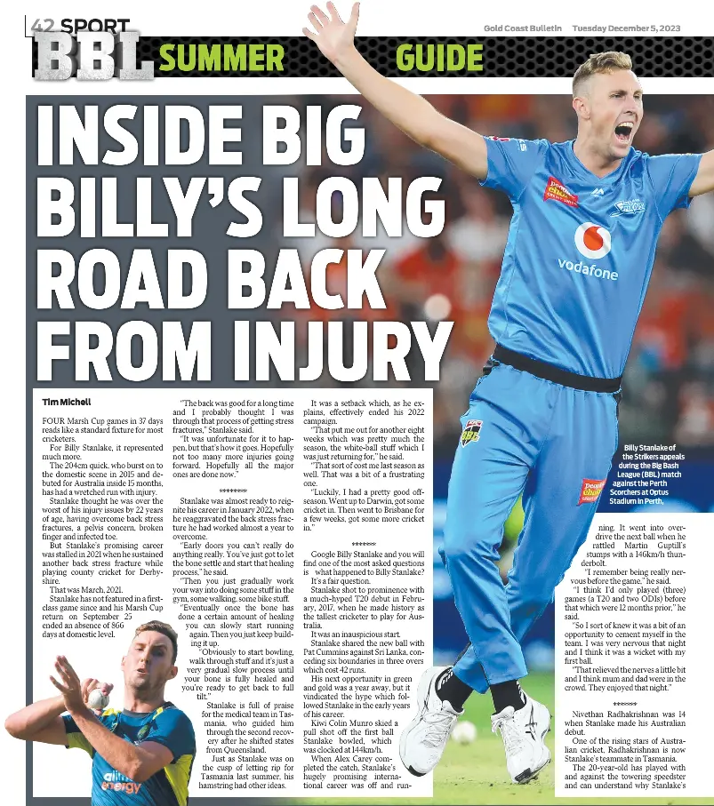 Inside big Billy’s long road back from injury hell - PressReader