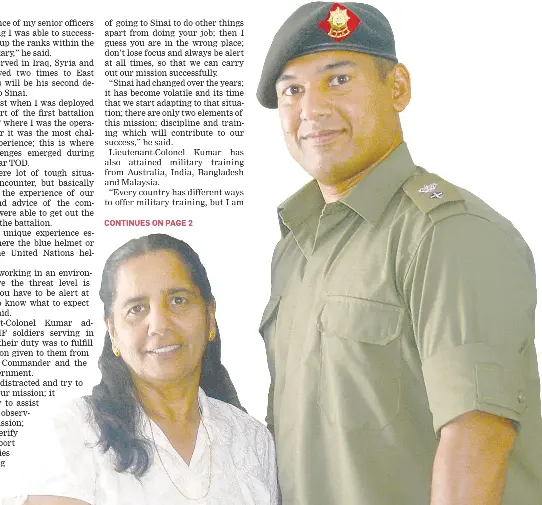 Kumar Leads Fijian Battalion to Sinai - PressReader