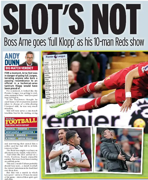 LIVERPOOL SLOT’S NOT - PressReader