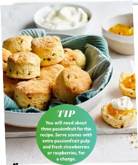 Passionfru­it Coconut Scones - PressReader