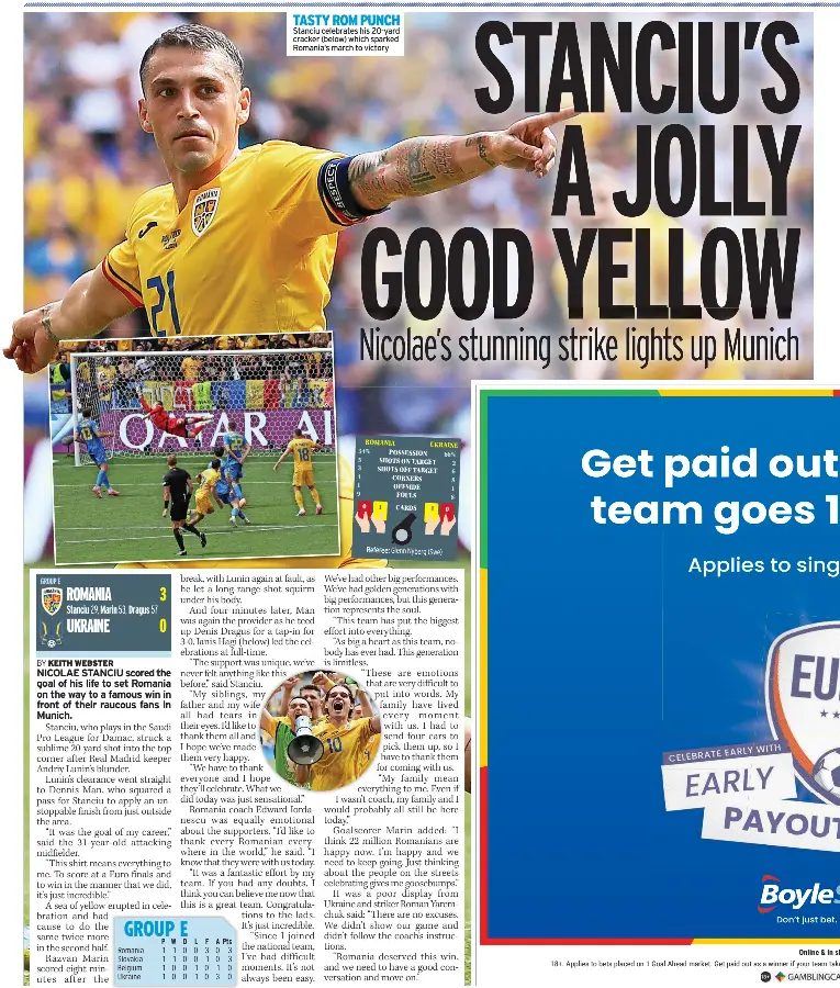 STANCIU’S A JOLLY GOOD YELLOW - PressReader