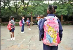 Ikaneng Primary pupils start lessons on first day - PressReader