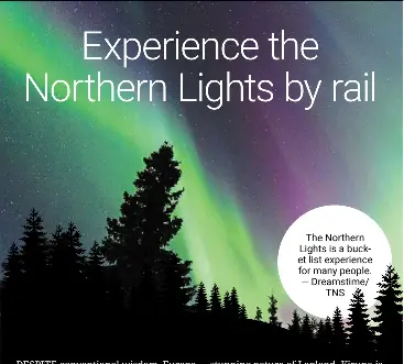 Experience the Northern Lights by rail - PressReader