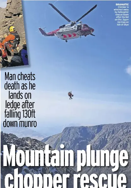 Mountain plunge chopper rescue - PressReader