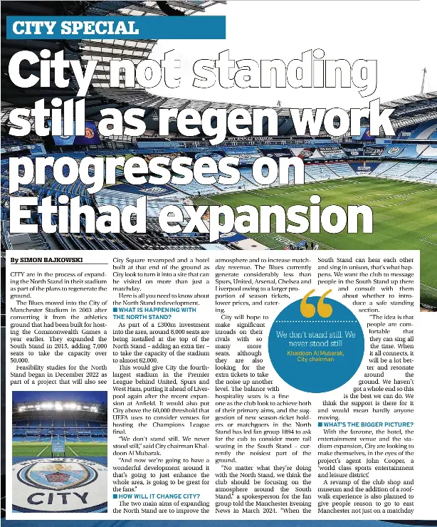 City not standing still as regen work progresses on Etihad expansion - PressReader