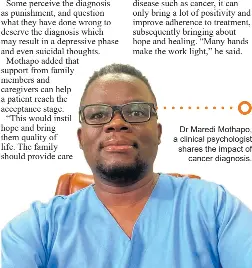 Cancer: ‘Many hands make the work light’ - PressReader