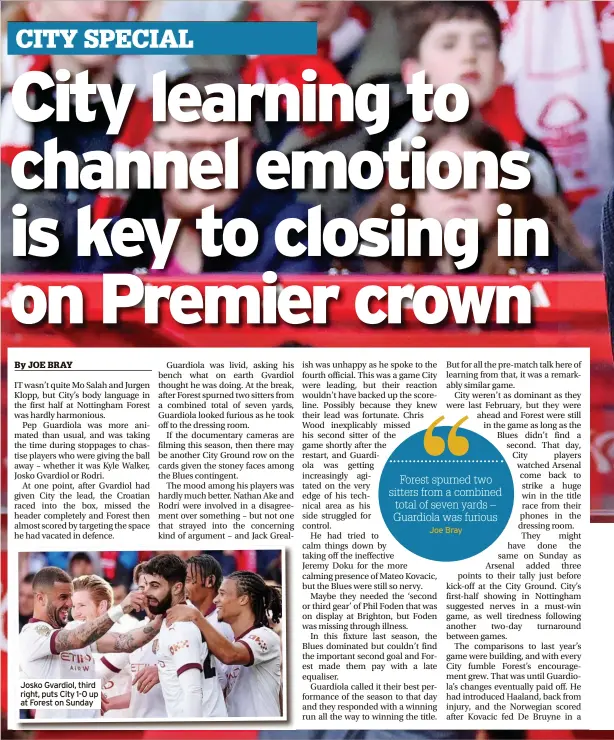 City learning to channel emotions is key to closing in on Premier crown - PressReader
