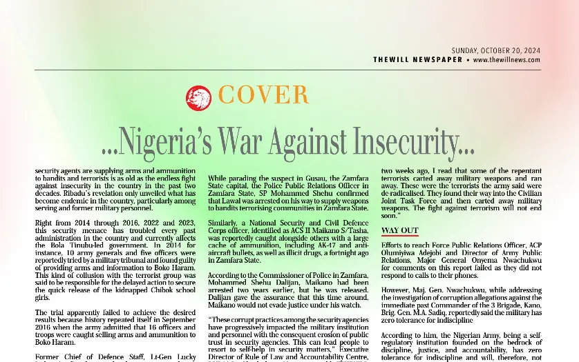 ...Nigeria’s War Against Insecurity... - PressReader