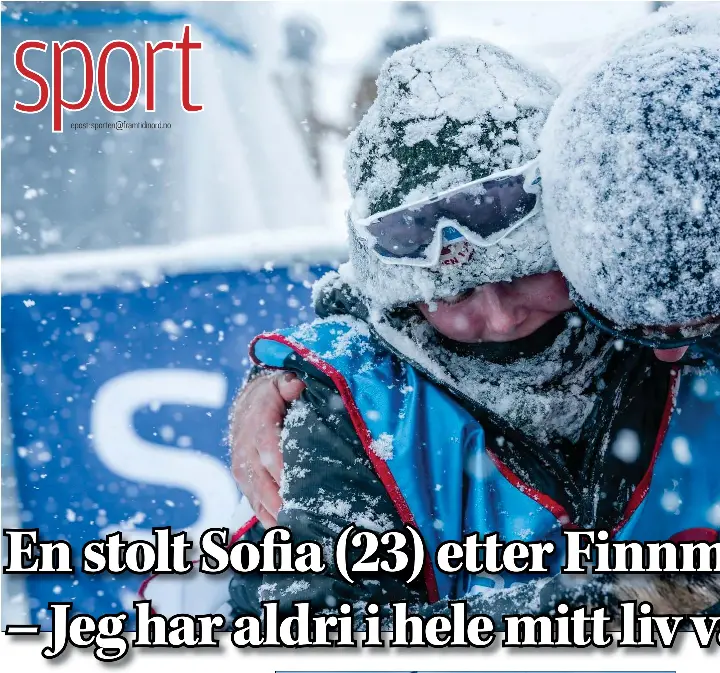 En stolt Sofia (23) etter Finnm – Jeg har aldri i hele mitt liv v Arksløpet: aert så sliten ...