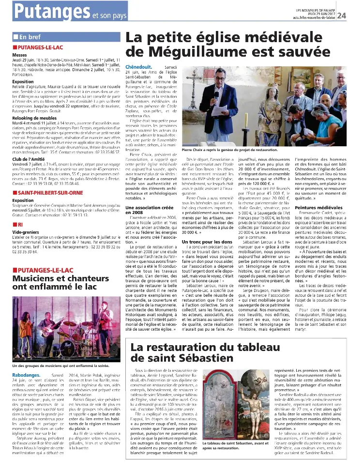 La petite église médiévale de Méguillaum­e est sauvée - PressReader