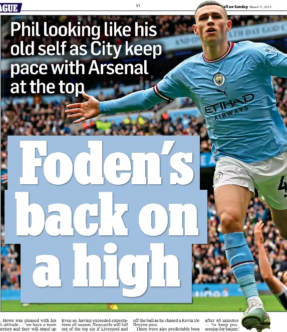 Foden’s back on a high How a Pep talk helped to boost Phil’s confidence - PressReader