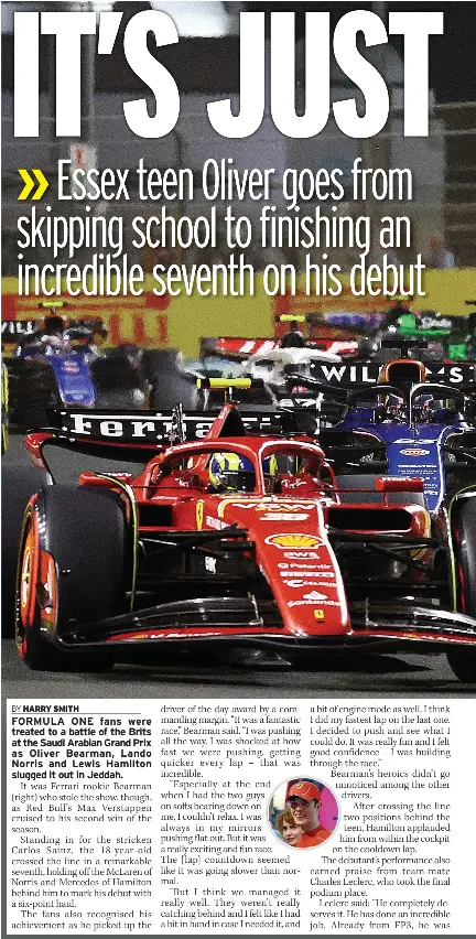 IT’S JUST Teen ace: I was pushing all the way – I was shocked at how fast it was and quicker ...