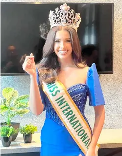 2023 Miss Internatio­nal Andrea Rubio on life after the crown - PressReader