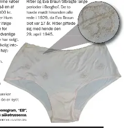 Eva Brauns trusser solgt på auktion - PressReader