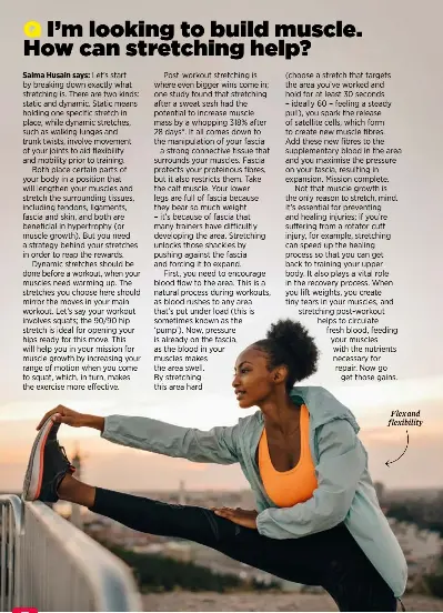 Q I’m looking to build muscle. How can stretching help? - PressReader