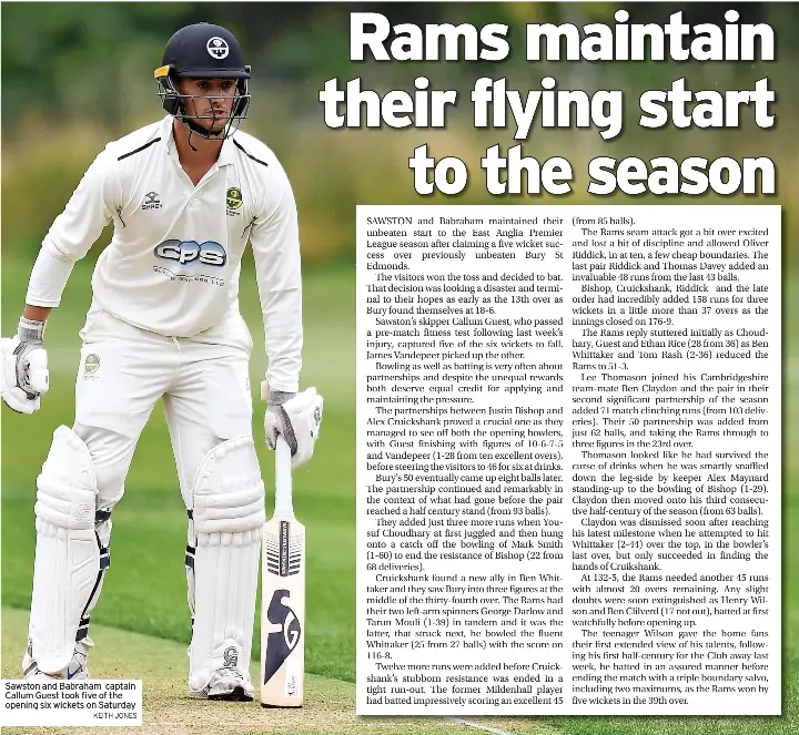 Rams maintain their flying start to the season - PressReader