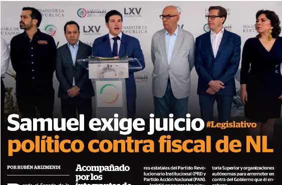 Samuel exige juicio político contra fiscal de NL - PressReader