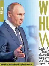 WESTERN ‘SANCTIONS FEVER’ HURTS THE WORLD: PUTIN - PressReader