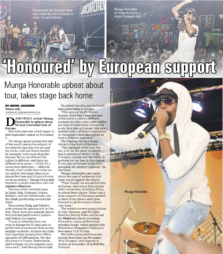 ‘Honoured’ by European support - PressReader