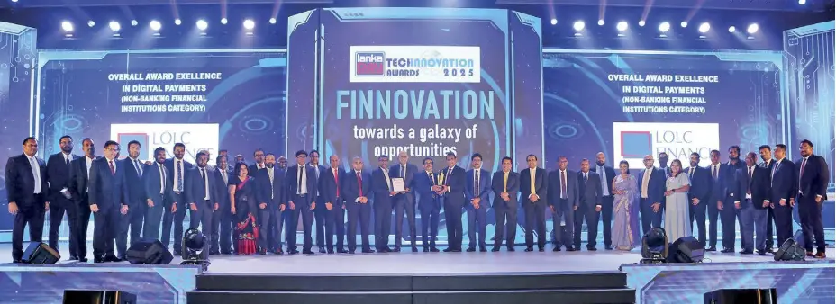 LOLC FINANCE WINS GOLD FOR OVERALL EXCELLENCE AT TECHNNOVAT­ION AWARDS SIX YEARS CONSECUTIV­ELY ...