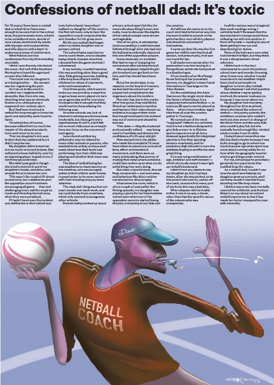 Confession­s of netball dad: It’s toxic - PressReader