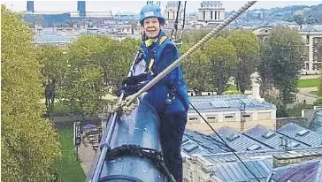 Jane climbs the Cutty Sark and raises thousands for Overgate - PressReader