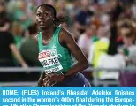 Adeleke the face of modern Ireland eyes Olympic glory - PressReader