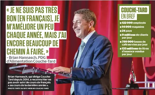 Le français ne fait pas partie des priorités du PDG de Couche-Tard ...