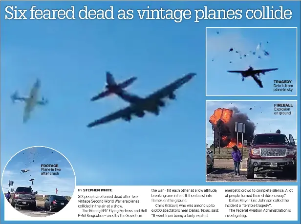 Six feared dead as vintage planes collide - PressReader