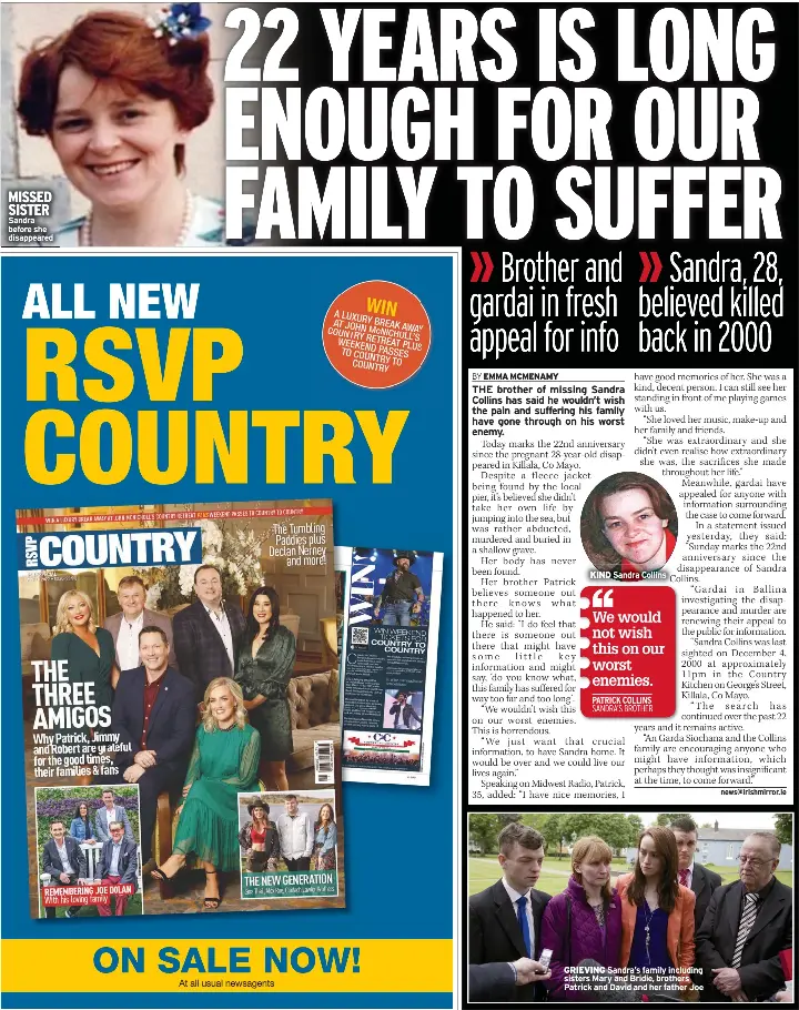 22 YEARS IS LONG ENOUGH FOR OUR FAMILY TO SUFFER - PressReader