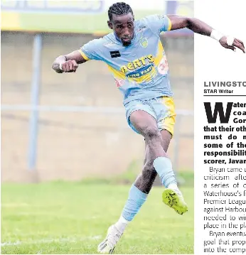 Coach wants more from Waterhouse’s forwards - PressReader