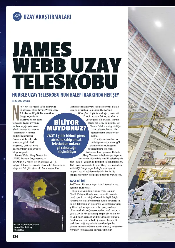 JAMES WEBB UZAY TELESKOBU - PressReader