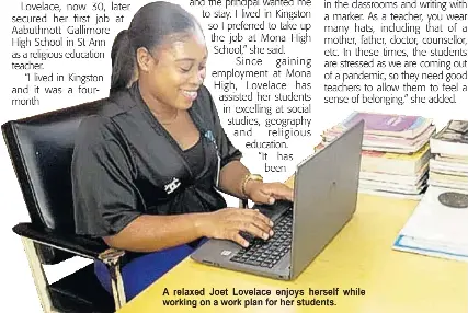 JOET LOVELACE is hooked on teaching - PressReader